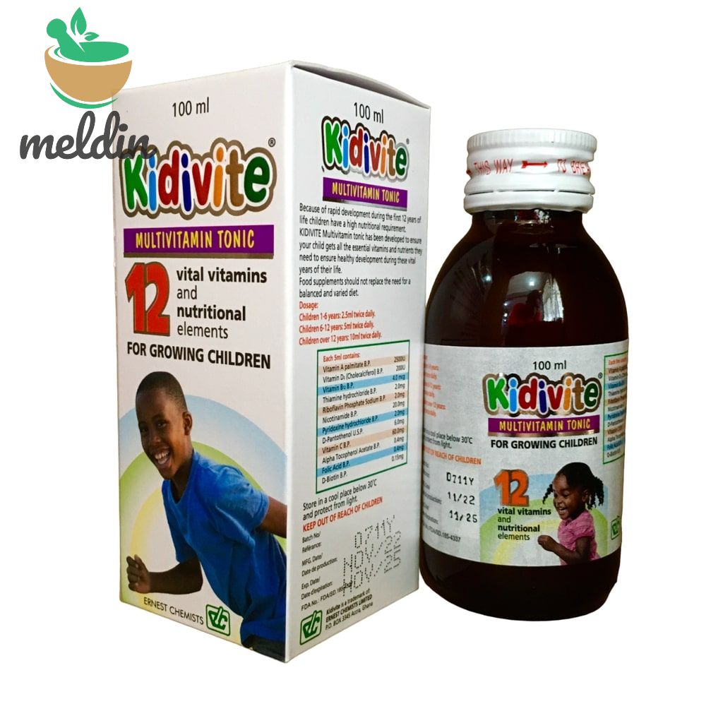 Kidivite Syrup 100Ml | Meldinpharma